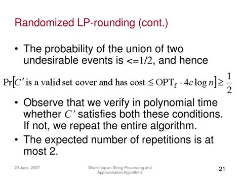 Ppt Set Cover Via Lp Rounding Powerpoint Presentation Free Download