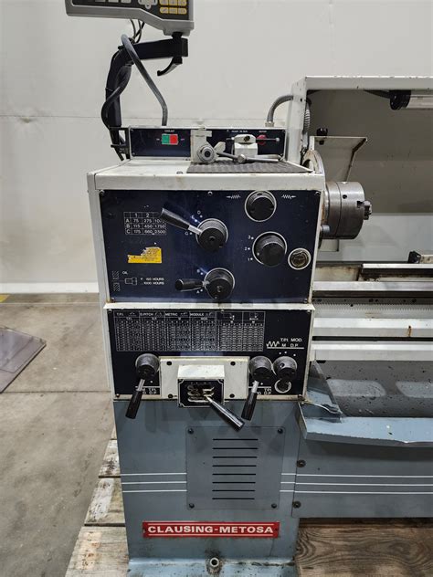 Clausing Metosa 13” X 40” Geared Head Lathe Model C1340s Vander Ziel Machinery Sales