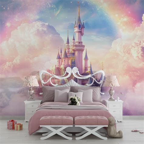 Princess Rainbow Castle Wallpaper Murals Wallpaper