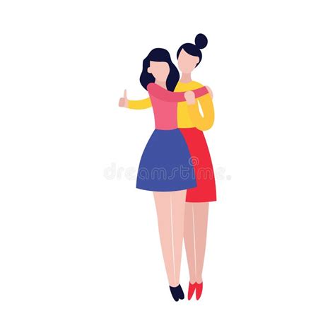 Sisters Hugging Stock Illustrations 97 Sisters Hugging Stock