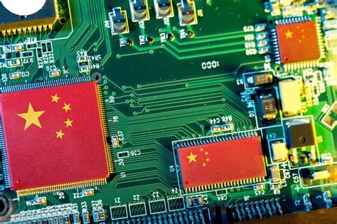Premium Photo Flag Of China On A Processor Cpu Central Processing Unit Or Gpu Microchip On A