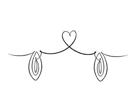 Line Art Vagina Svg Lesbian Couple Svg Continuous Line Lgbti Pride Sensual Drawing Vector