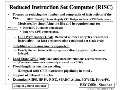 Ppt Reduced Instruction Set Computer Risc Powerpoint Presentation