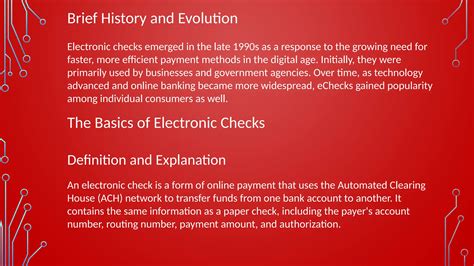 What Are Electronic Checks And How They Work Pptx
