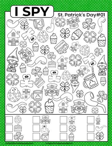 St Patrick S I Spy Learn With Puzzles