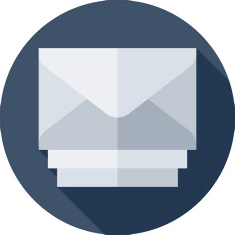 Emails Flat Circular Flat Icon