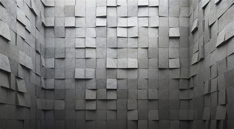 기울기 콘크리트 블록 및 빛의 임의 리듬과 태양 3d의 그림자와 건축 공간의 개요 렌더링 0명에 대한 스톡 사진 및 기타 이미지