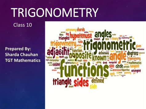Trigonometry Class10 Pptx