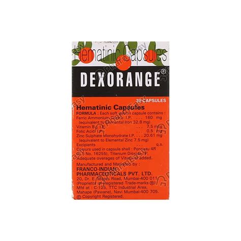 Capsule Dexorange Tablet At Jaime Cardenas Blog