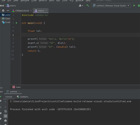 How Do I Pass Arugments To The Compile In Clion Ides Support