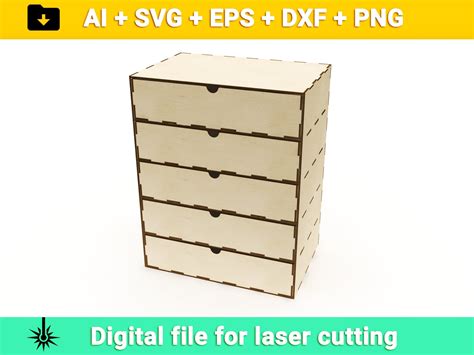 Rack With Drawers Vector For CNC Svg Vector File Vector Cut File Cnc Cnc File Cnc Pattern Etsy