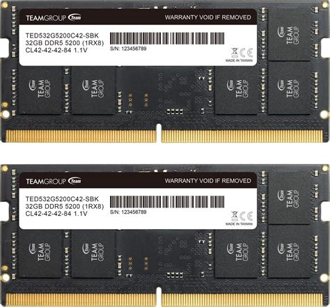 Teamgroup Elite Sodimm Ddr5 64gb 2x32gb 5200mhz Pc5 41600 Cl42 Non Ecc