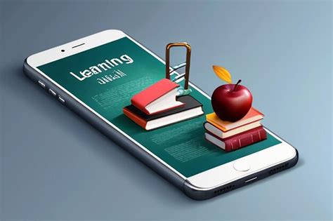 Premium Photo Concept Of Mobile Learning Elearning And Online Courses Application Education