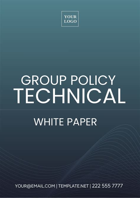 Free Group Policy Technical White Paper Template To Edit Online