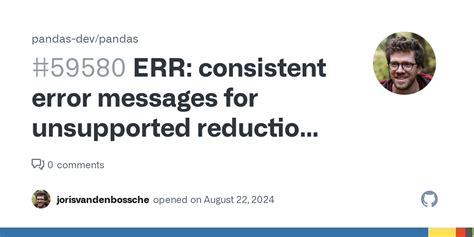 Err Consistent Error Messages For Unsupported Reduction Operations