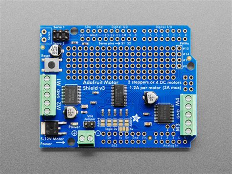 Adafruit Motor Stepper Servo Shield For Arduino V Kit V ID Adafruit Industries