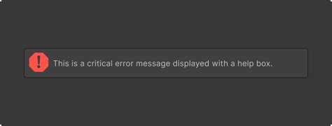 Errors And Messaging