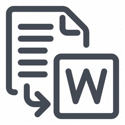 Export Word Icon Download On Iconfinder On Iconfinder