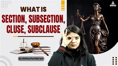 What Is Section Subsection Clause Or Subcluse By Shikha Mam Youtube