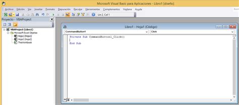 VBA Excel Crear Botones Archivo Excel