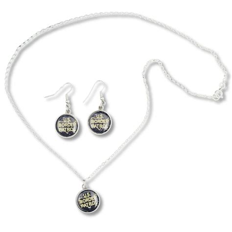 Usbp® Necklace And Earrings Set Border Patrol Museum