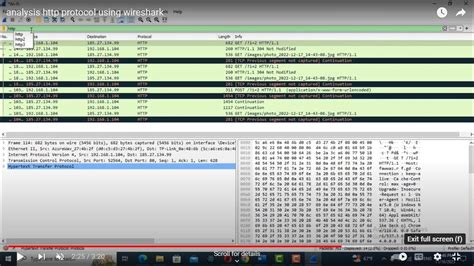 Demo Analysis Protocol Using Wireshark Youtube