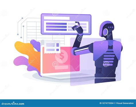 ai supported invoice processing abstract concept vector illustration