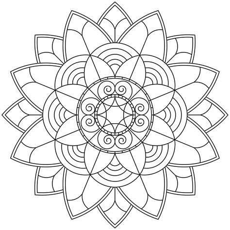 Ocean Coloring Pages Monday Mandala
