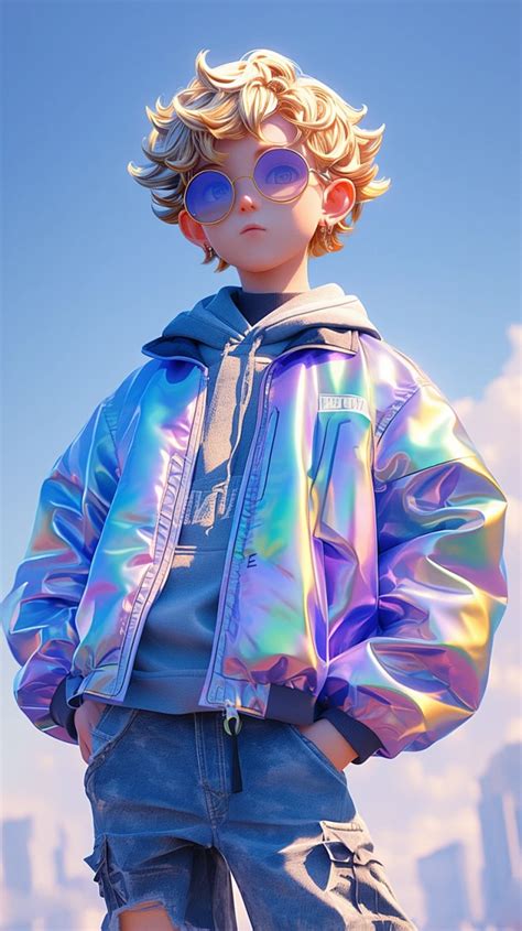 女孩 男孩 3d 黏土风 Ip形象 Ai人物 卡通人物 Ip形象 花瓣网