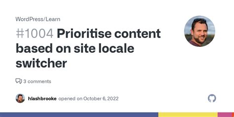 Prioritise Content Based On Site Locale Switcher · Issue 1004 · Wordpresslearn · Github