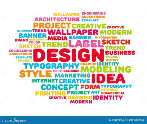 Design Word Cloud Concept Stock Vector Illustration Of Business