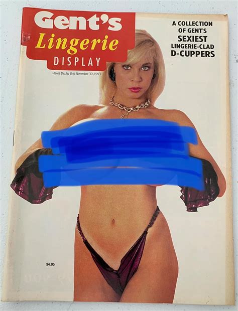 Gent Adult Magazinegents Lingerie Display March 1993