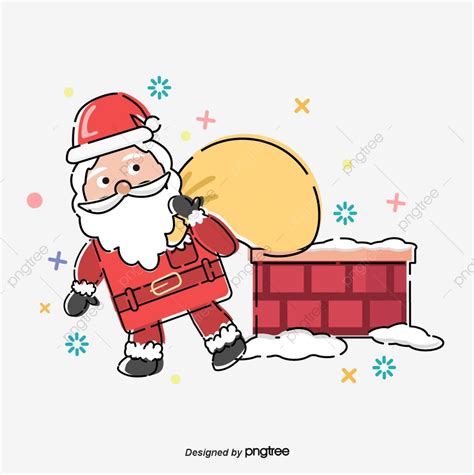 รูปคริสต์มาสซานตาครอส Png ซานต้าคลิปอาร์ต ซานตาคลอส แบกของขวัญภาพ Png และ เวกเตอร์ สำหรับการ