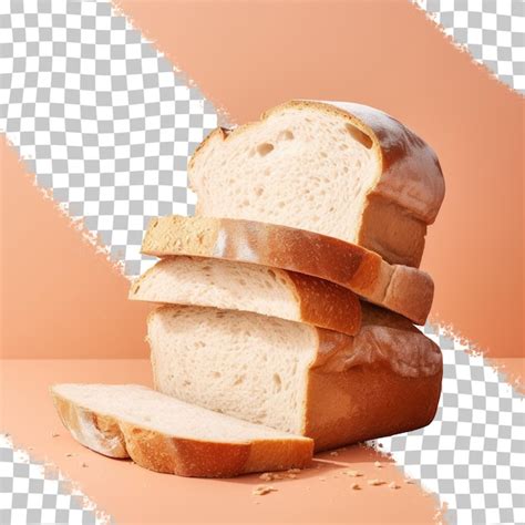 투명한 배경에 혼자 빵 프리미엄 Ai 생성 Psd