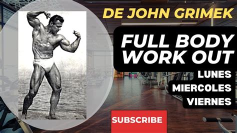 La Rutina De Entrenamiento Fullbody Gym De 3 Dias Por Semana Del