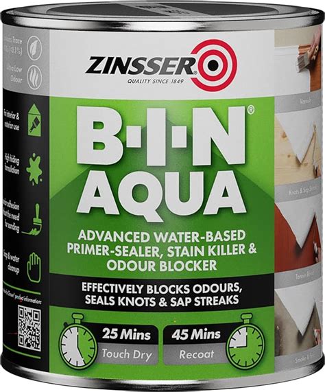 Zinsser B I N Aqua 500ml Uk Diy And Tools