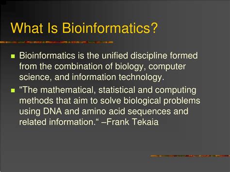 Ppt Bioinformatics Powerpoint Presentation Free Download Id7044333