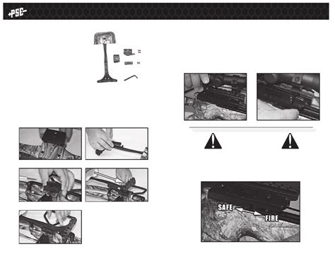 Mounting The Scope Setting The Safety Mounting The Quiver Pse Archery Crossbow User Manual
