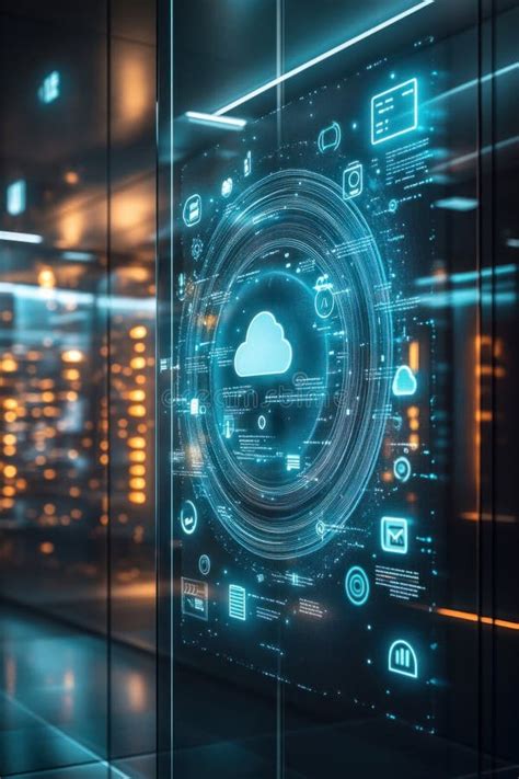 Cloud File Integration A Striking Holographic Visualization Of Cloud