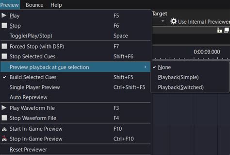 Cri Adx Preview Menu