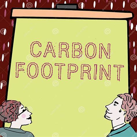 Writing Displaying Text Carbon Footprintamount Of Dioxide Released