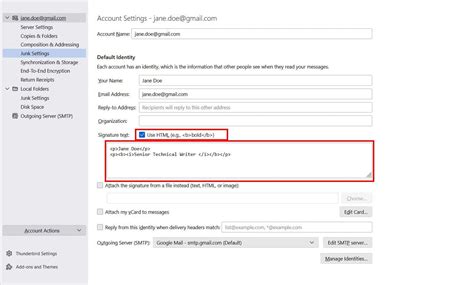 How To Add Signature To Mozilla Thunderbird Technipages