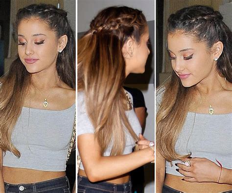 Ariana Grande Braided Hair Ariana Grande Hairstyles Long Sleek Red