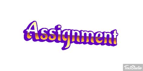Assignment Word Animated  Logo Designs