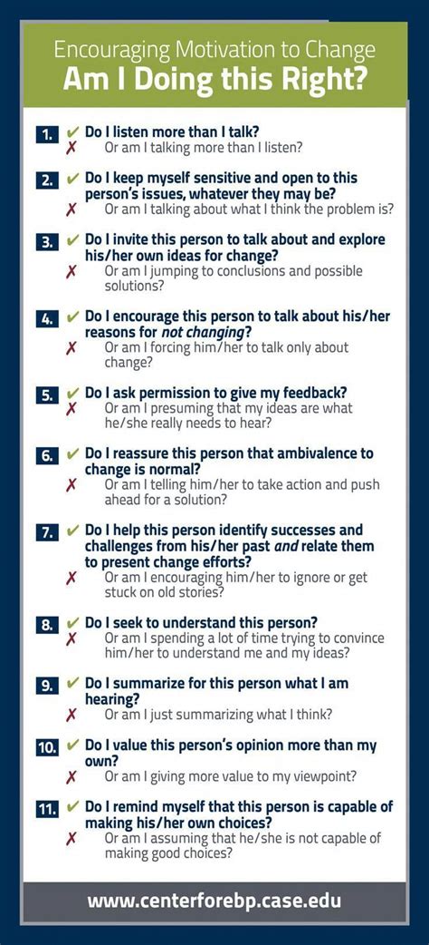 Motivational Interviewing Build Self Awareness About Your Attitudes