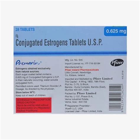 Premarin Conjugated Estrogens Tablets At Rs 1100 Stripe Hormone Tablet In Nagpur Id 25991454948