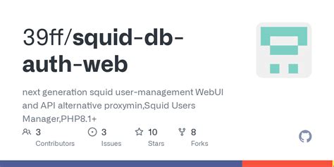 Github Ff Squid Db Auth Web Next Generation Squid User Management Webui And Api Alternative
