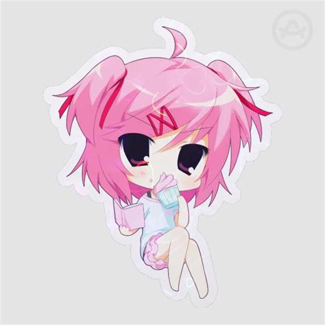 Natsuki Die Cut Sticker By Bonny Bel Acggoods