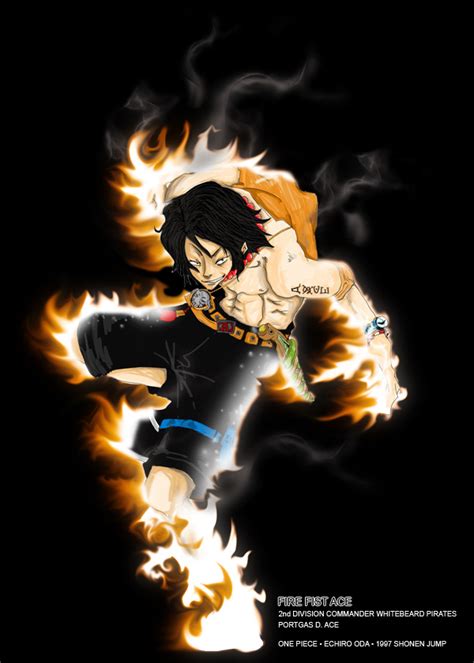 Portgas D Ace On Fire By Garrysempire On DeviantArt