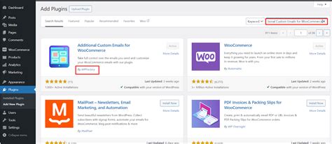 installing additional custom emails wpfactory